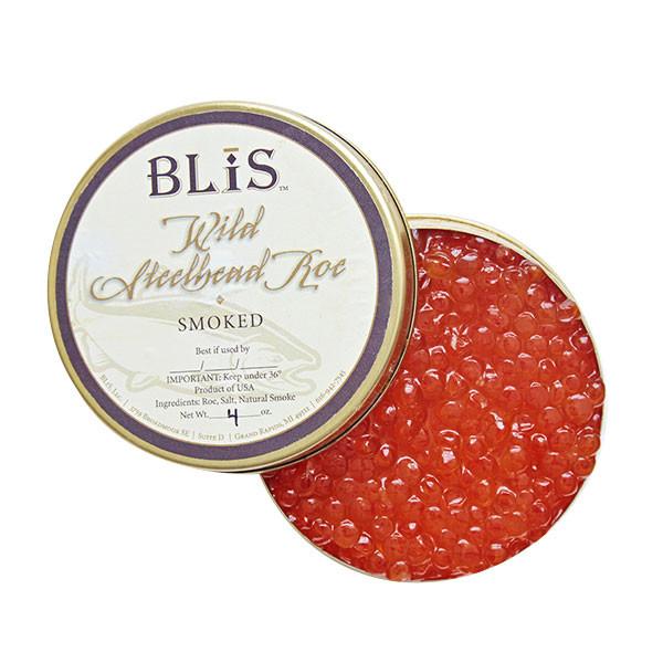 BLiS Wild Smoked Steelhead Roe 4 oz. tin - WM FarmLink
